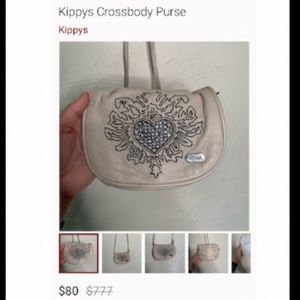Kippys | Bags | Authentic Kippys Swarovski Leather Handbag Euc | Poshmark